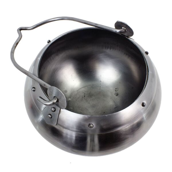 Mittelalter Kessel poliert 7-8l